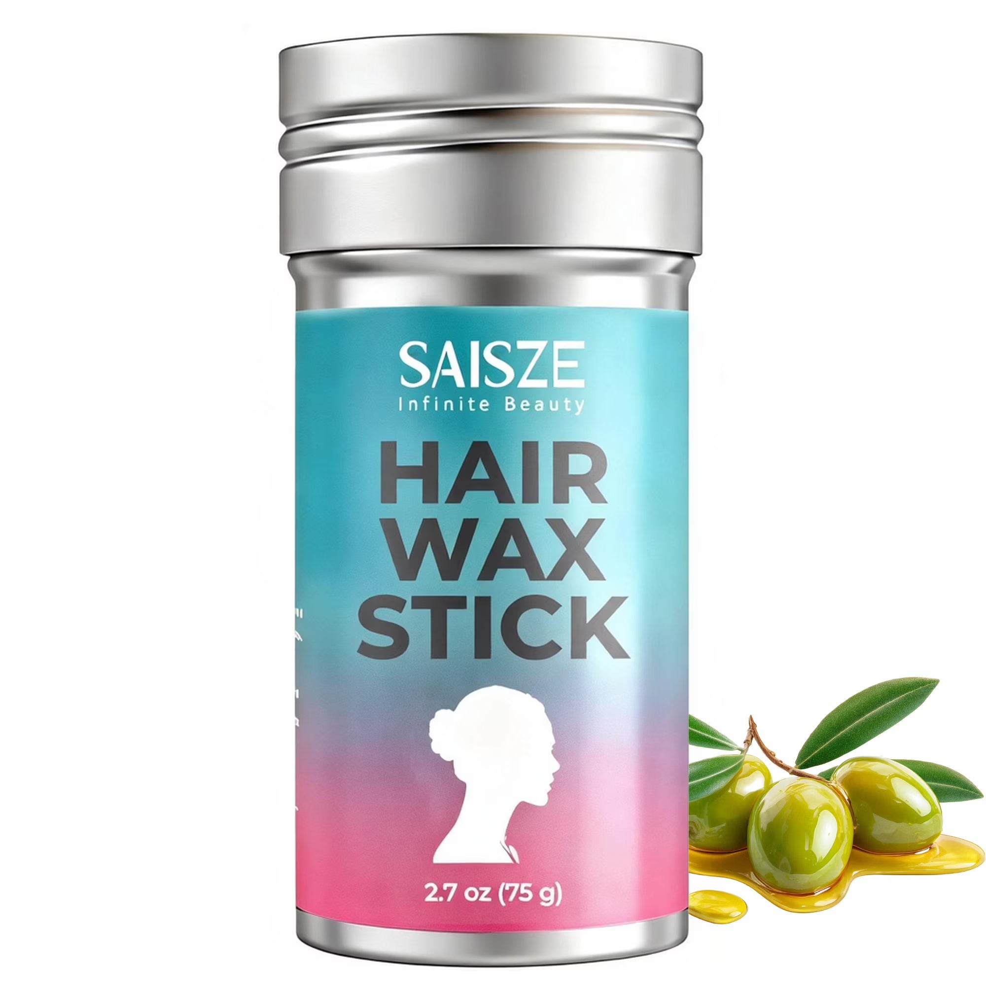 WM-SAISZE Hair Wax Stick for Flyaways, Long-Lasting Hair Styling Wax S ...
